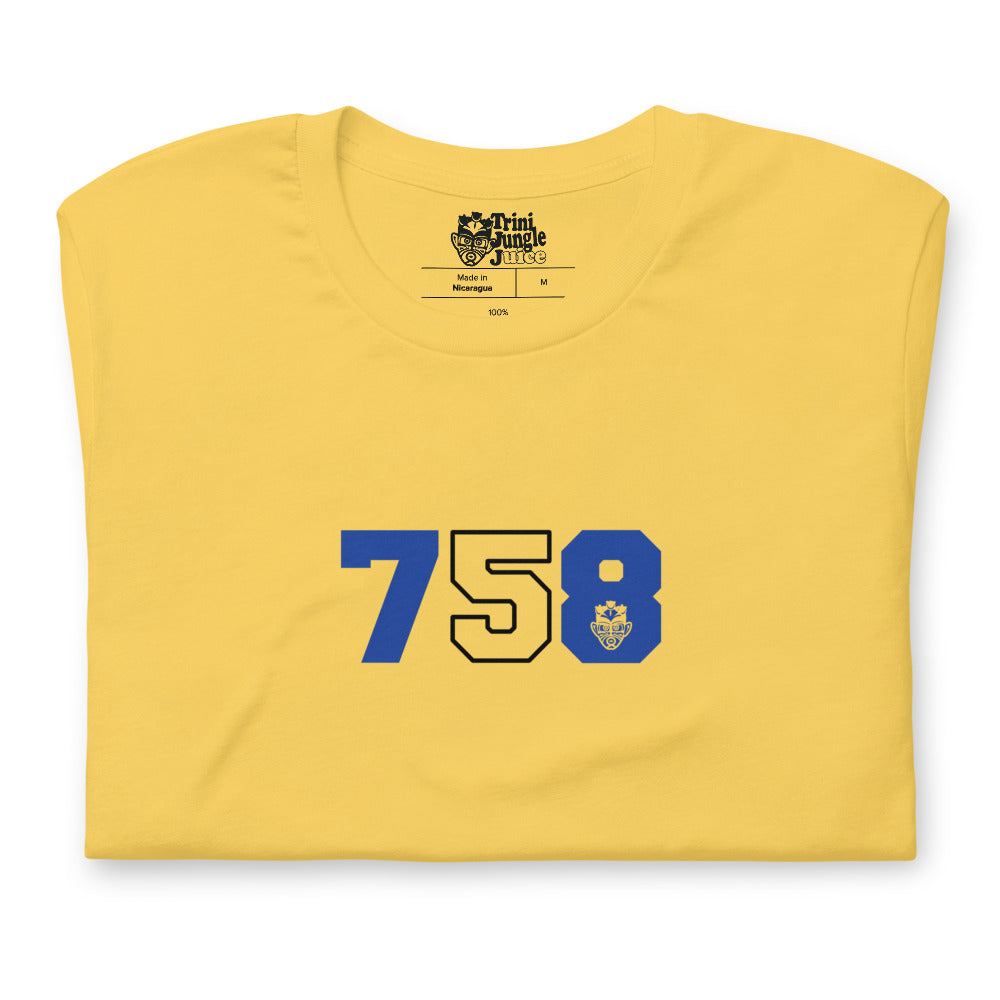 LOCAL - Area Code 758 St. Lucia Unisex T-Shirt | Trini Jungle Juice Store